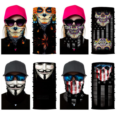 Motorcycle Cycling Bandanas Face Mask Neck Tube Scarf Balaclava Snood ...