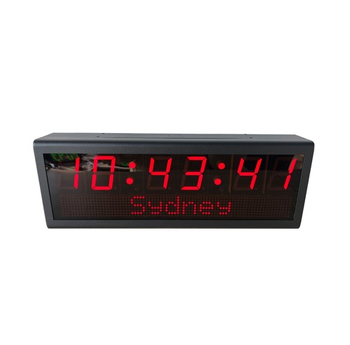 LED NTP PoE Clock for Home Decoration, Network Synchronized, Automatic ...