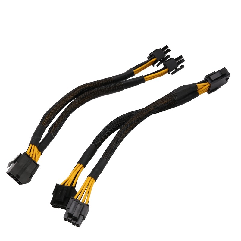 4 Pcs CPU 8 Pin Splitter ATX CPU 8 Pin Female to Dual 8(4+4) Pin Male ...