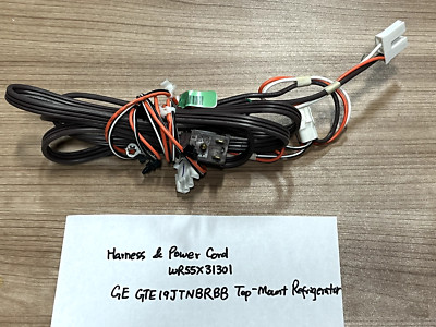Harness & Power Cord WR55X31301 for GE GTE19JTNBRBB Top-Mount ...