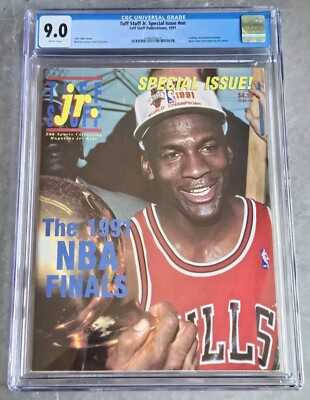 Michael Jordan - 1991 Tuff Stuff Jr. #nn Finals Special - w/cards - CGC ...