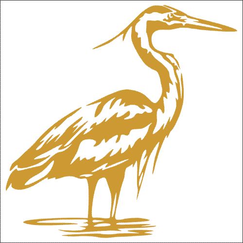 Crane Bird Vinyl Decal / Sticker 2(TWO) Pack | eBay