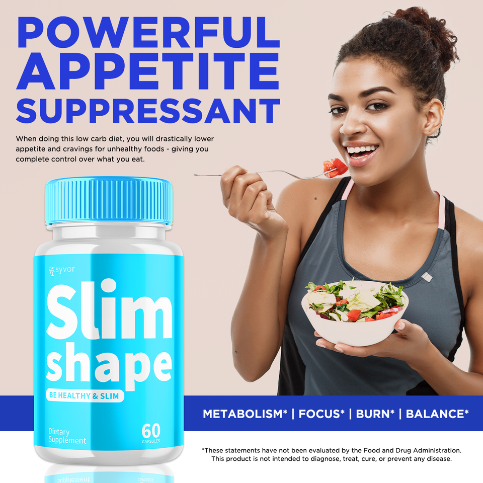 Slim Shape Advanced Formula Natural Energy & Fitness Support Vitamin 60 ...