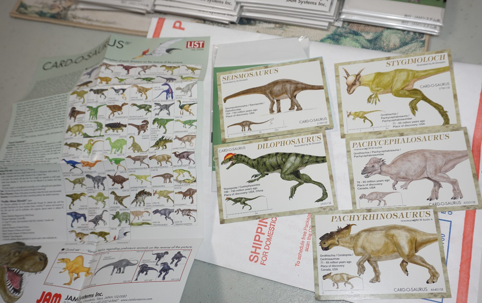 2004 Card-O-Saurus Jam Systems Dinosaur Trading Cards 24 packs | eBay