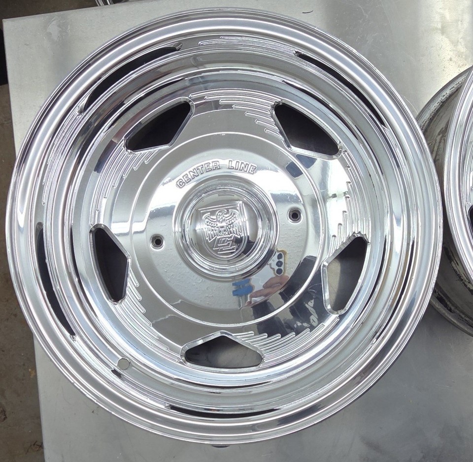 CENTERLINE 174 FLUTED BILLET STAR 15X7 DUAL 5X4.75 5X4.5 CHEVY AND FORD ...