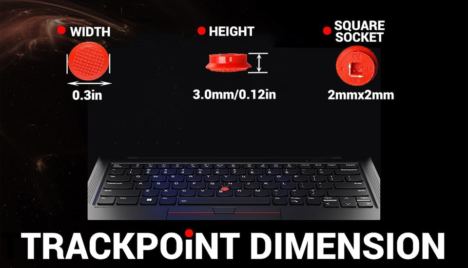 New TrackPoint Red Cap For Lenovo Thinkpad T490 T14 T495 E480 E490 E495 ...