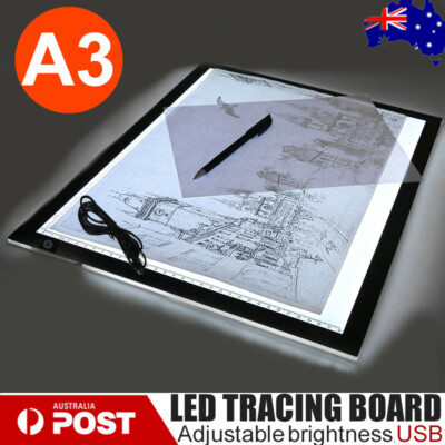 A3 LED Light Box Tracing Board Art Design Stencil Drawing Thin Pad Led ...