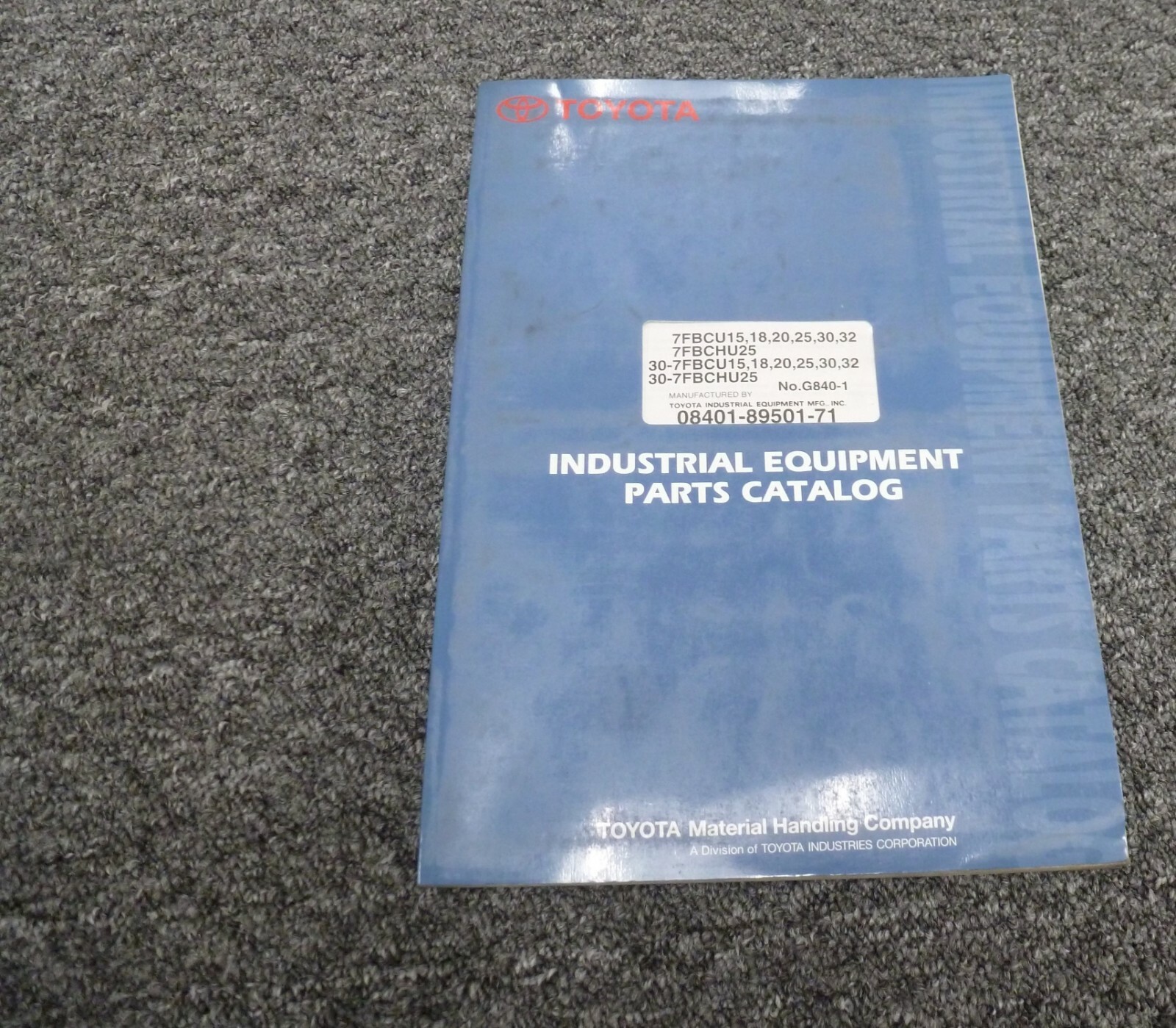 Toyota 30-7FBCHU25 Forklift Lift Truck Parts Catalog Manual | eBay