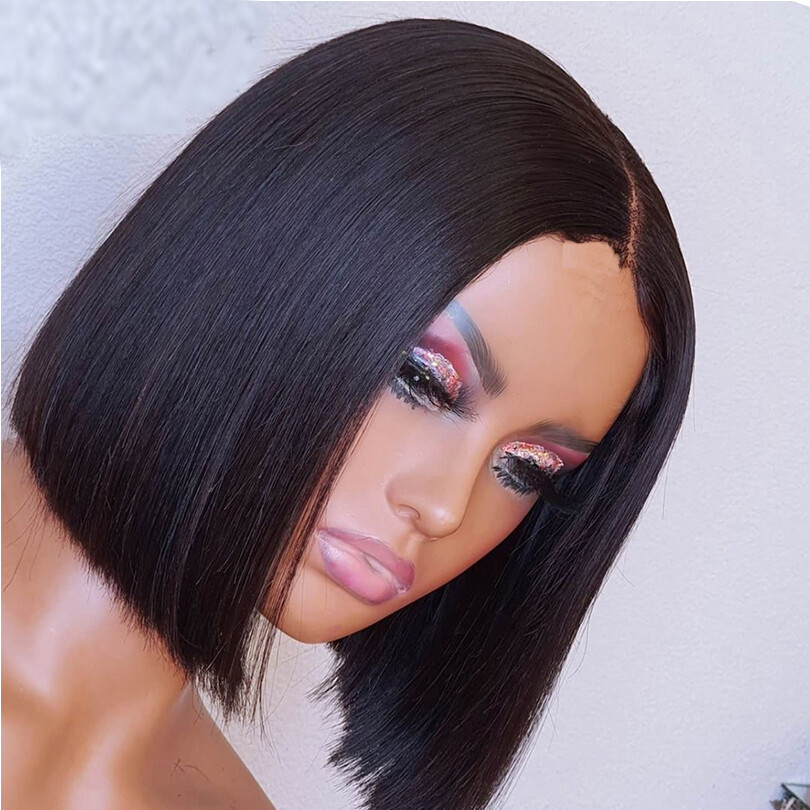 Weave Bob Hairstyles With Middle Part