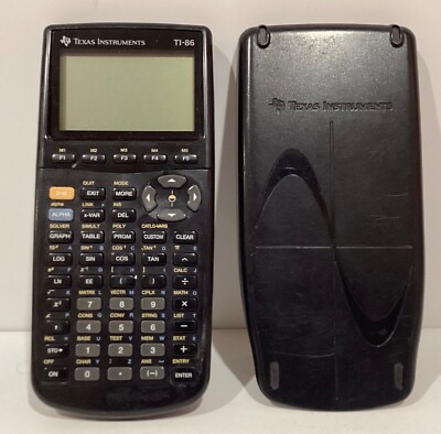 Texas Instruments Ti-86 Graphing Calculator With Cover Tested & Working ...