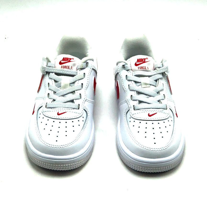 *NEW* Pre-School Kids Nike Air Force 1 Low Easy On (PS) White/Red ...