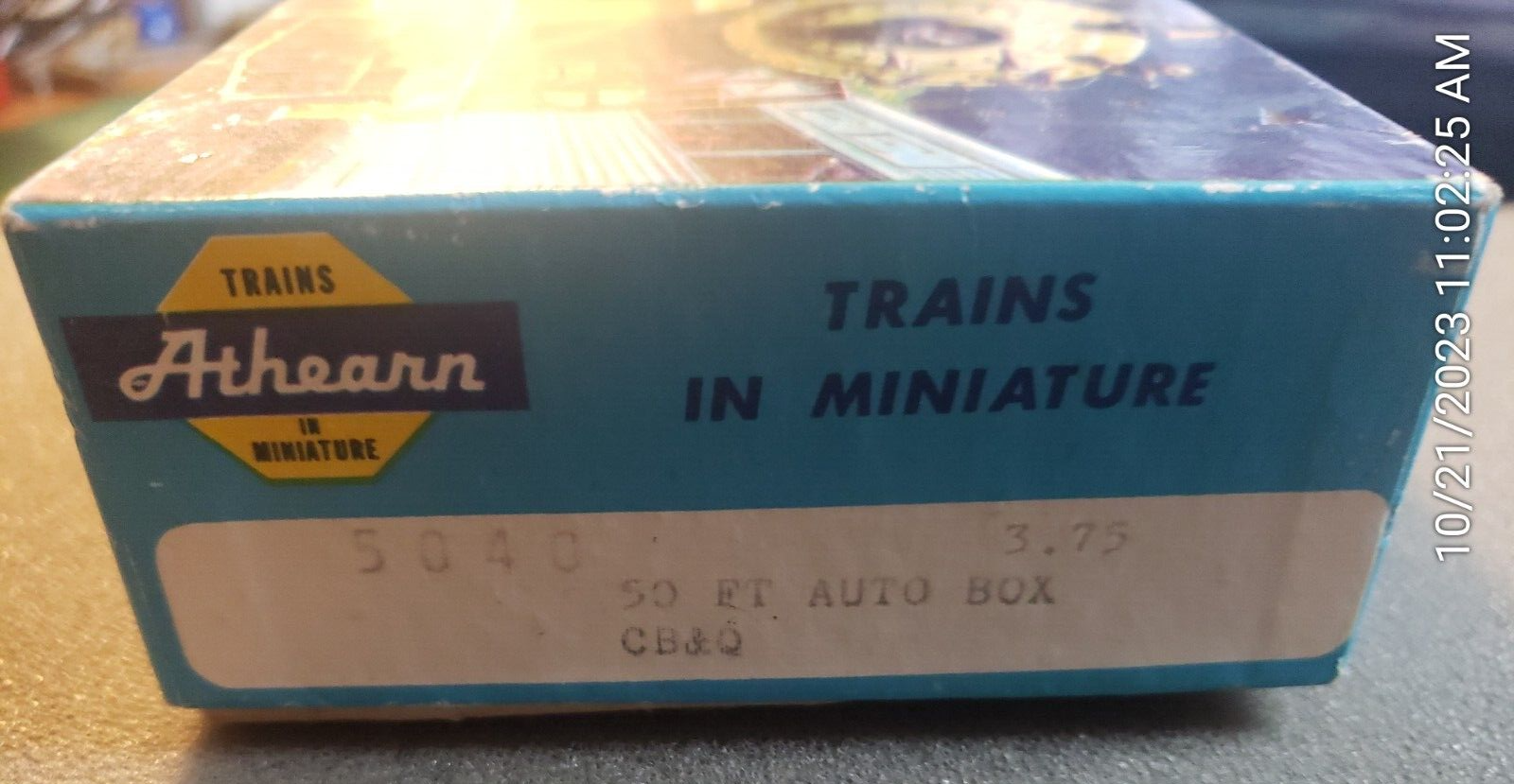 HO Scale Train Car CB & Q 48203 BOXCAR new in blue box (DS2D1 ...