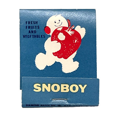 Vintage Unstruck Matchbook Snoboy Fresh Fruits & Vegetables/Standby ...