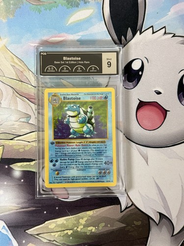 1999 Pokémon Base Set, 1st Edition Blastoise Shadowless Holo PCG Graded ...