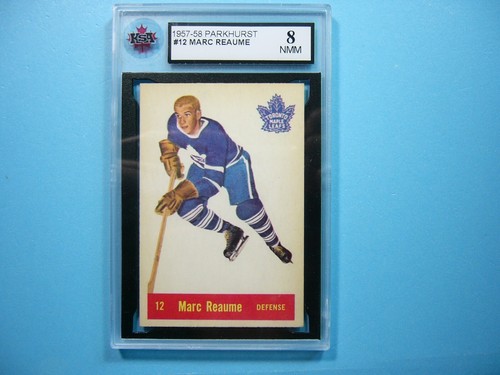 1957/58 PARKHURST NHL HOCKEY CARD #12 MARC REAUME KSA 8 NM/MINT SHARP+ ...