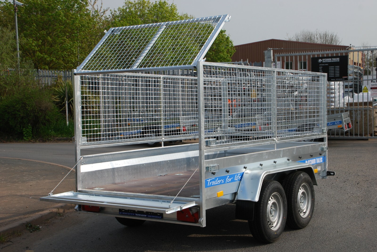 CAR CAGE MESH TRAILER 10X5 FOR SALE TWIN AXLE 2.7T HIGH SIDES TRAILER ...