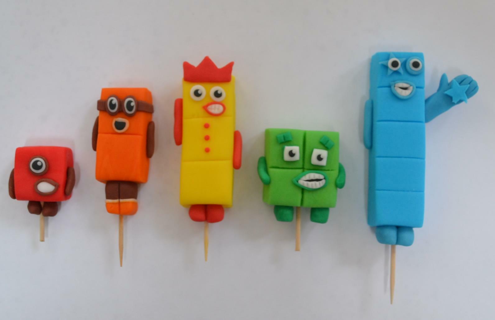 Handmade Edible number blocks cake topper decoration, Cbeebies ...