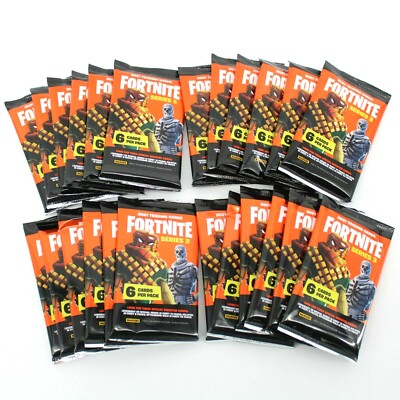 Lot (24) 2021 Panini Fortnite Series 3 Mega Box Loose 6-Card Packs ...