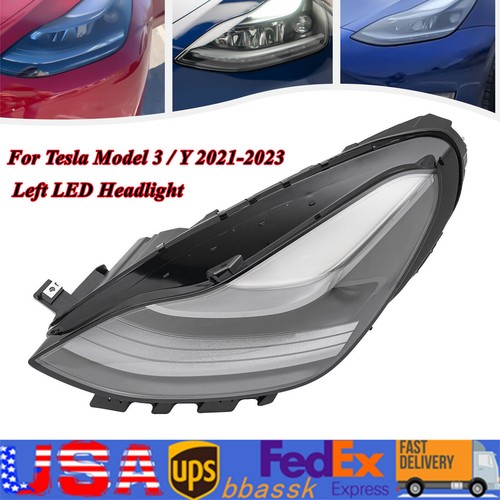 For 2021-2023 Tesla Model 3/Y Front Right Matrix LED Headlight Left ...