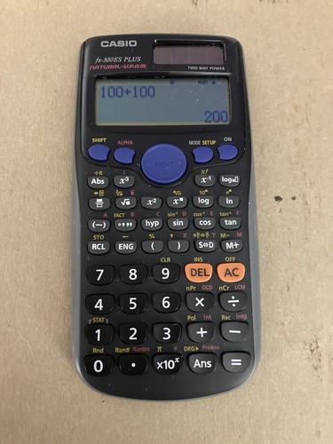 Casio Fx-300es Plus Two Way Power with cover | eBay