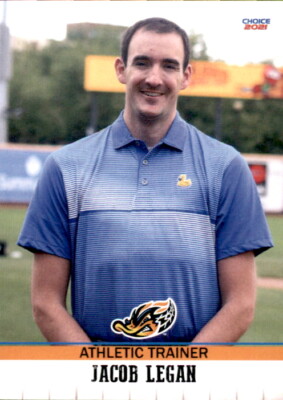 2021 Akron RubberDucks Choice #10 Jacob Legan Trainer - Baseball Card ...