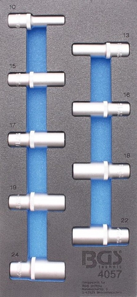 BGS Officine Mobili Inserti 1/3: Set Inserti Giradadi Esagonale Basso 9 ...