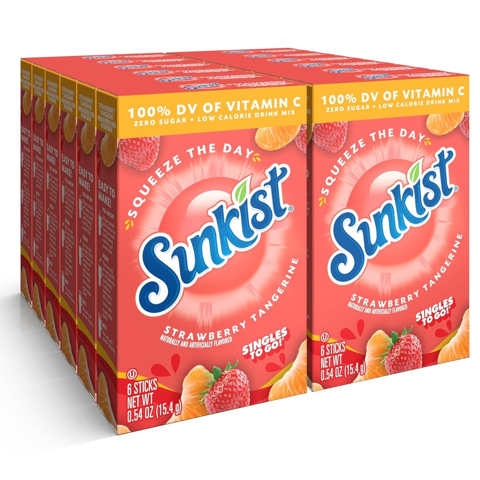 Sunkist Soda, Singles To Go Drink Mix, ( Select Flavor & Pack ) - Best ...