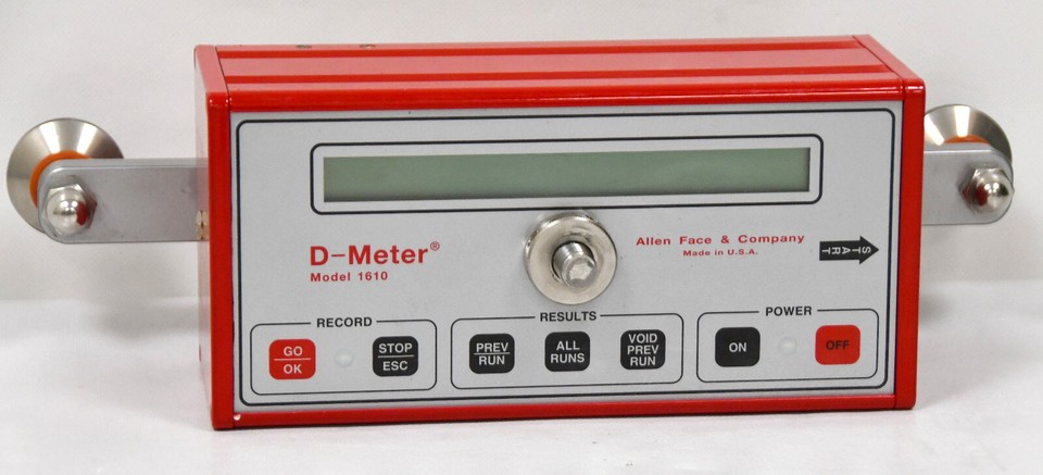 Allen Face D-Meter Model 1610 Floor Flatness Levelness Profiler | eBay