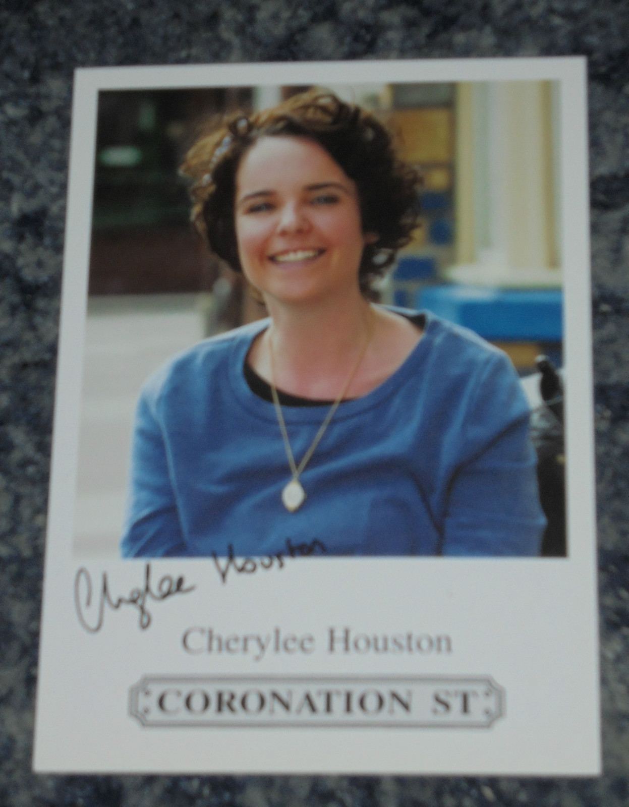 CHERYLEE HOUSTON- CORONATION STREET - POSTCARD PHOTO SIGNED | eBay