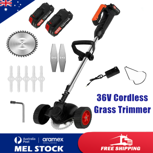 3in1 Cordless Grass Trimmer Lawn Electric Handheld Whipper Strimmer 2 ...