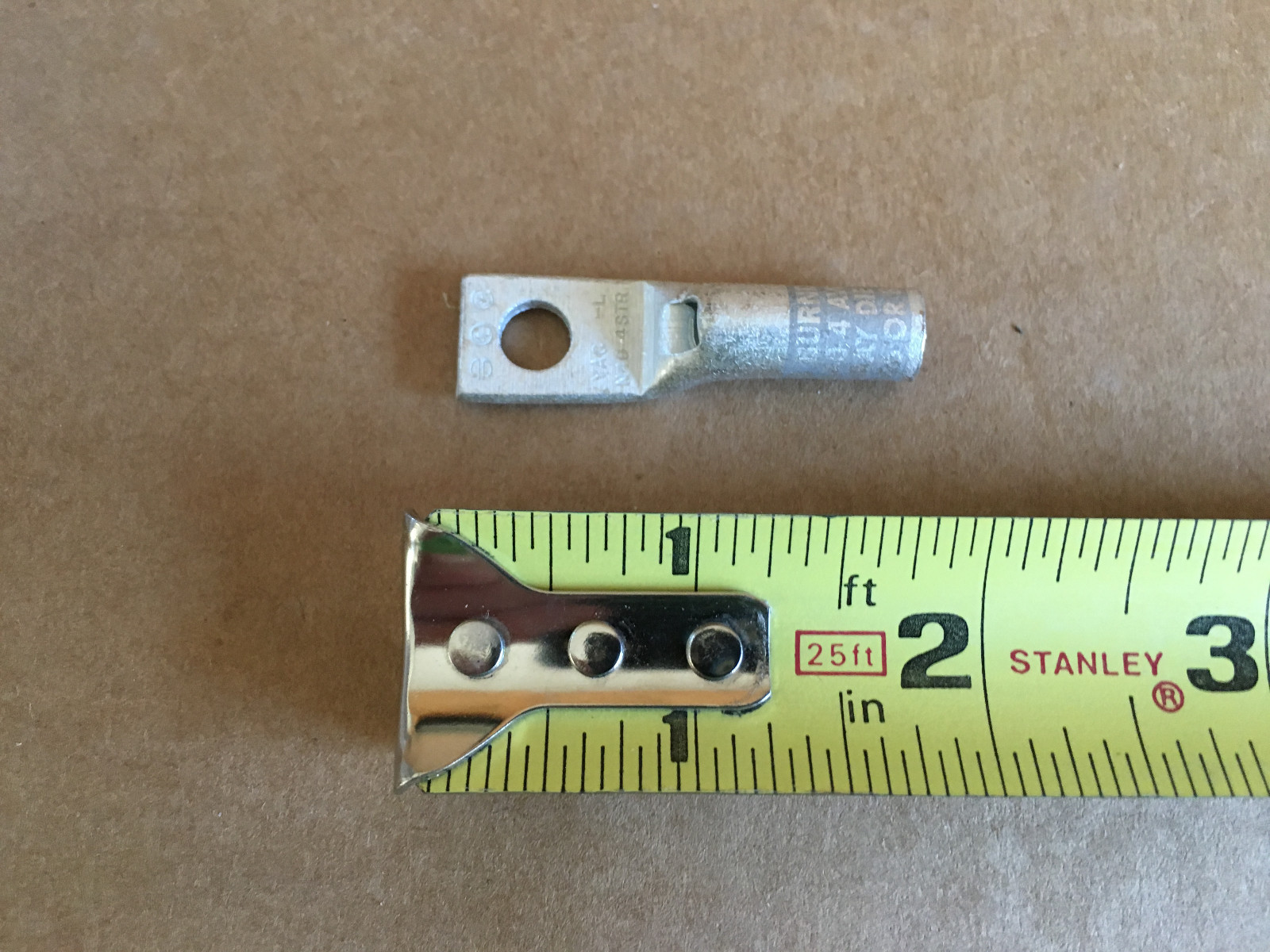 BURNDY HYLUG COMPRESSION TERMINAL, YA4CLBOX, YA4-CLBOX, 4/0 AWG, BOX OF ...