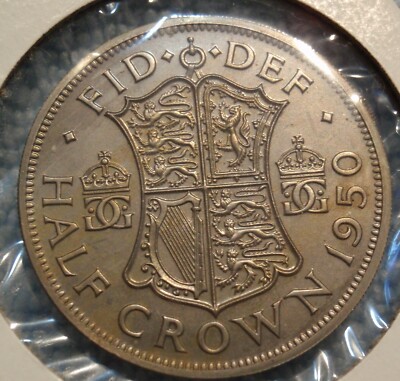 Great Britian UK GEORGE VI PROOF HALF CROWN - 1950 ++ GEM PROOF!! | eBay