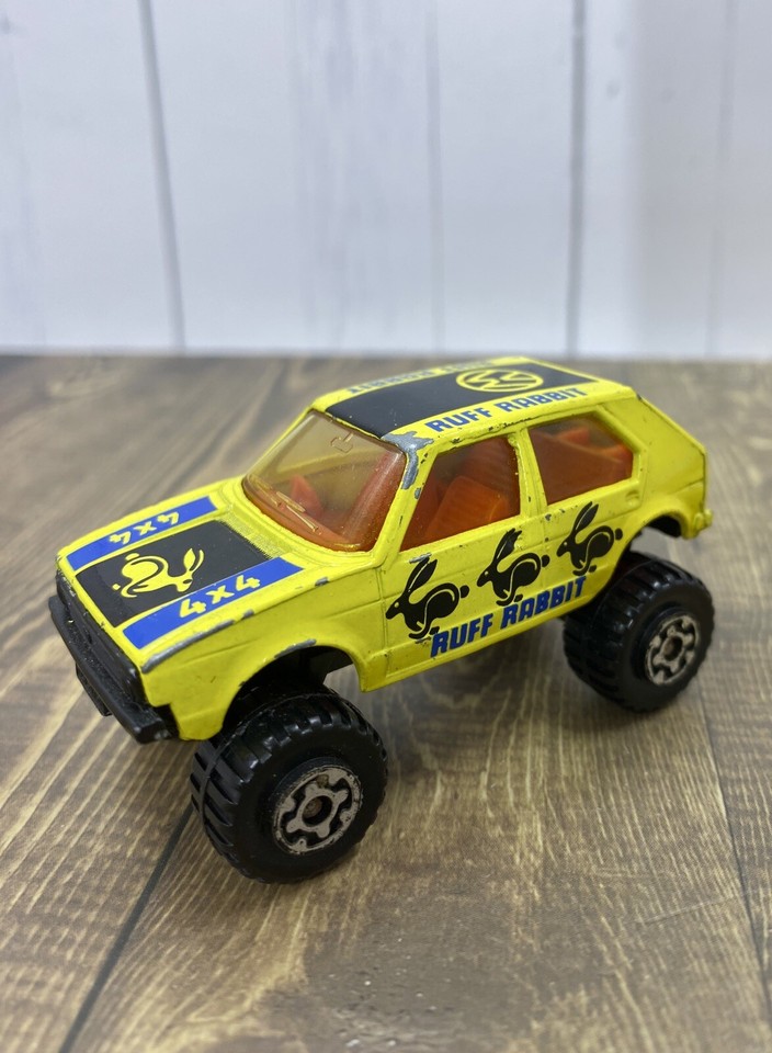 3 CAR LOT MATCHBOX 1981 VW Romping Rabbit, 1985 VW Golf GTI & 2023 VW ...
