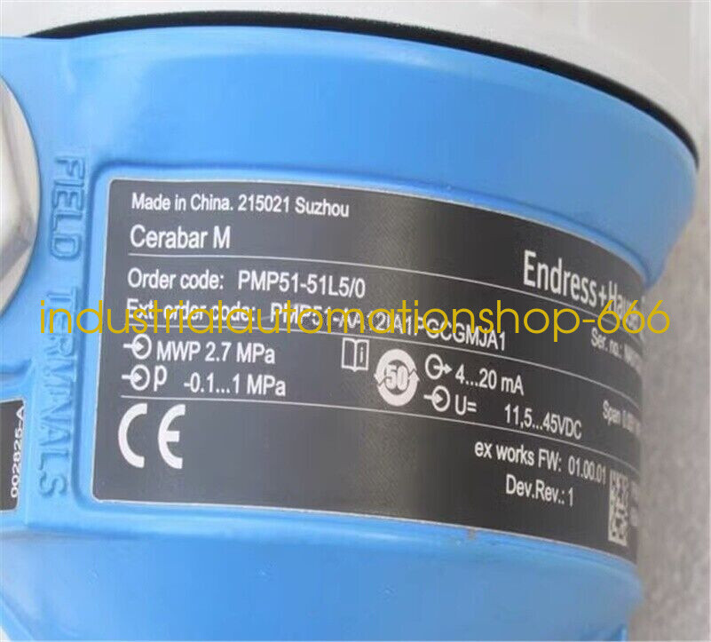 1PC NEW E+H Pressure transmitter PMP51-51L5/0 PMP51-AA12IA1PGCGMJA1 DHL ...