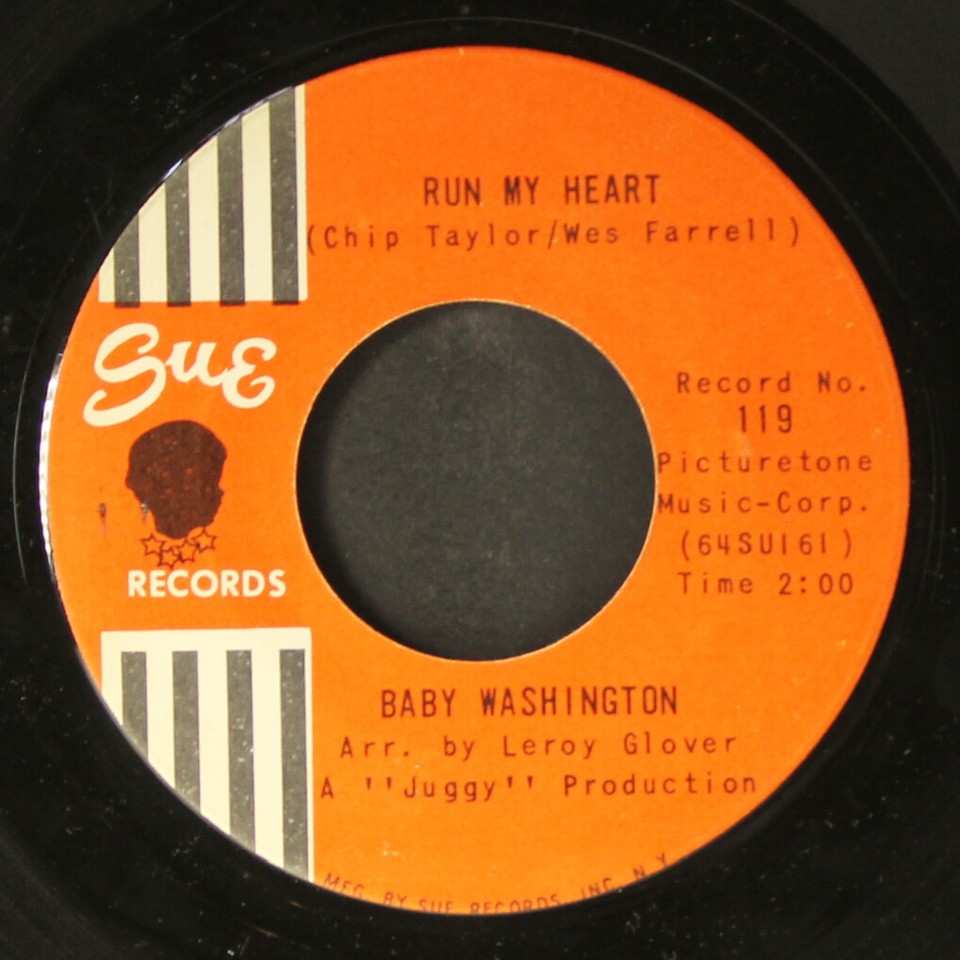 BABY WASHINGTON: your fool / run my heart SUE 7" Single 45 RPM | eBay