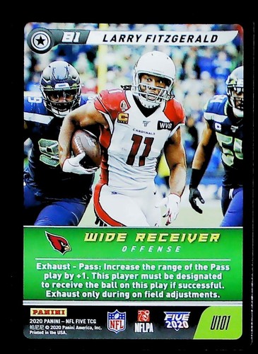 Larry Fitzgerald 2020 Panini NFL Five TCG #U101 Cardinals | eBay