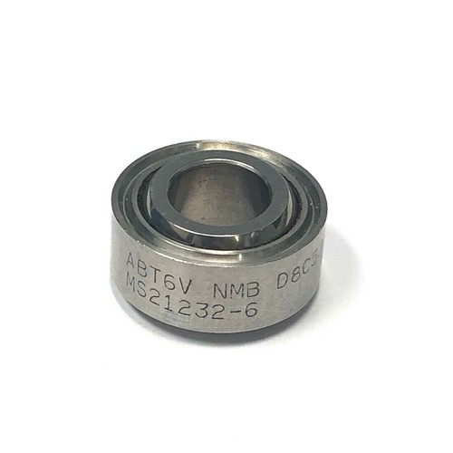 NMB ABT6V / MS21232-6 SPHERICAL BEARING SS / PTFE V-GROOVE 3/8" BORE ...