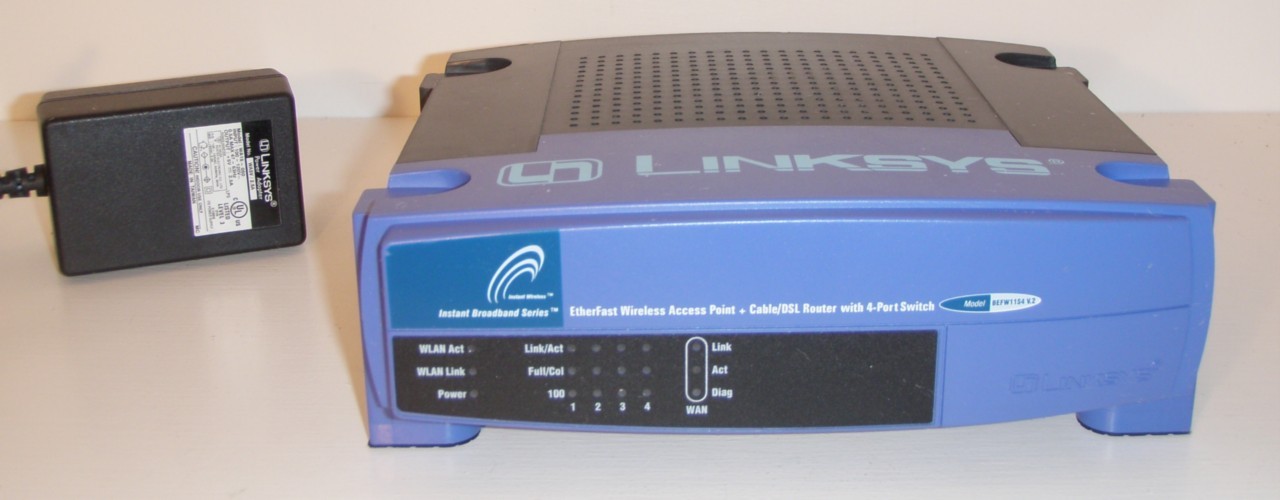 Linksys BEFW11S4 4-Port Wireless B Broadband Router 2.4GHz 745883549948 ...