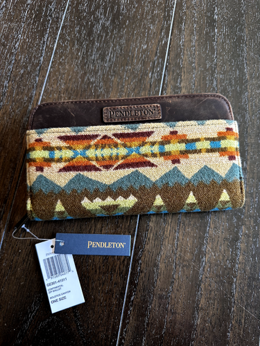 Pendleton Wool and Leather Zip Wallet, Solstice Canyon | eBay