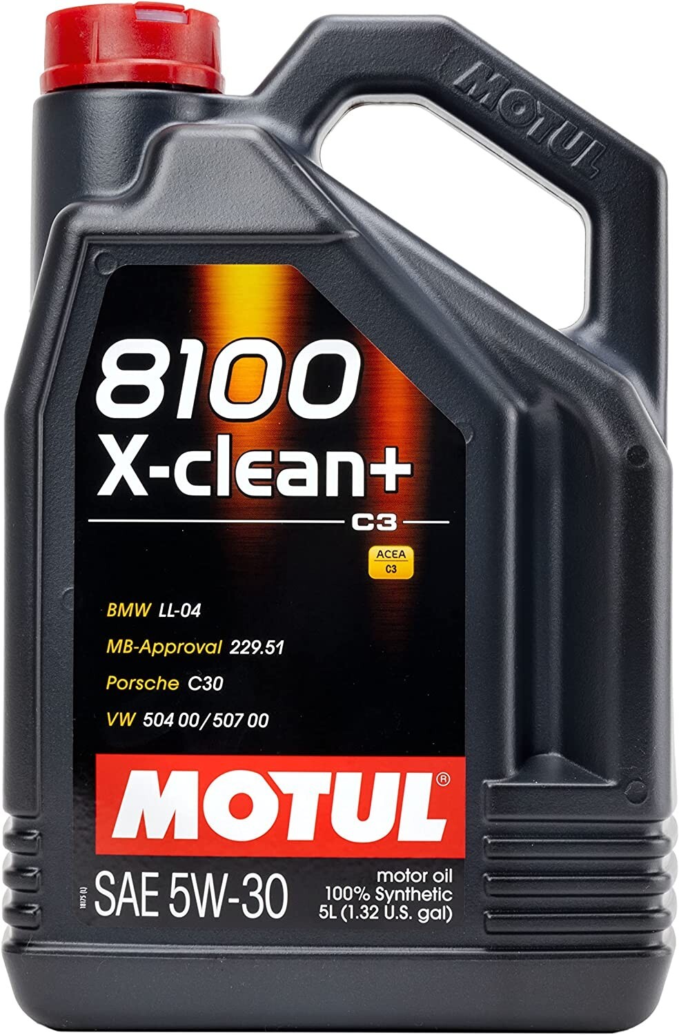 Motul 8100 X-Clean+ 5W30 Synthetic Engine Oil 5 Liter 106377 (4 PACK ...