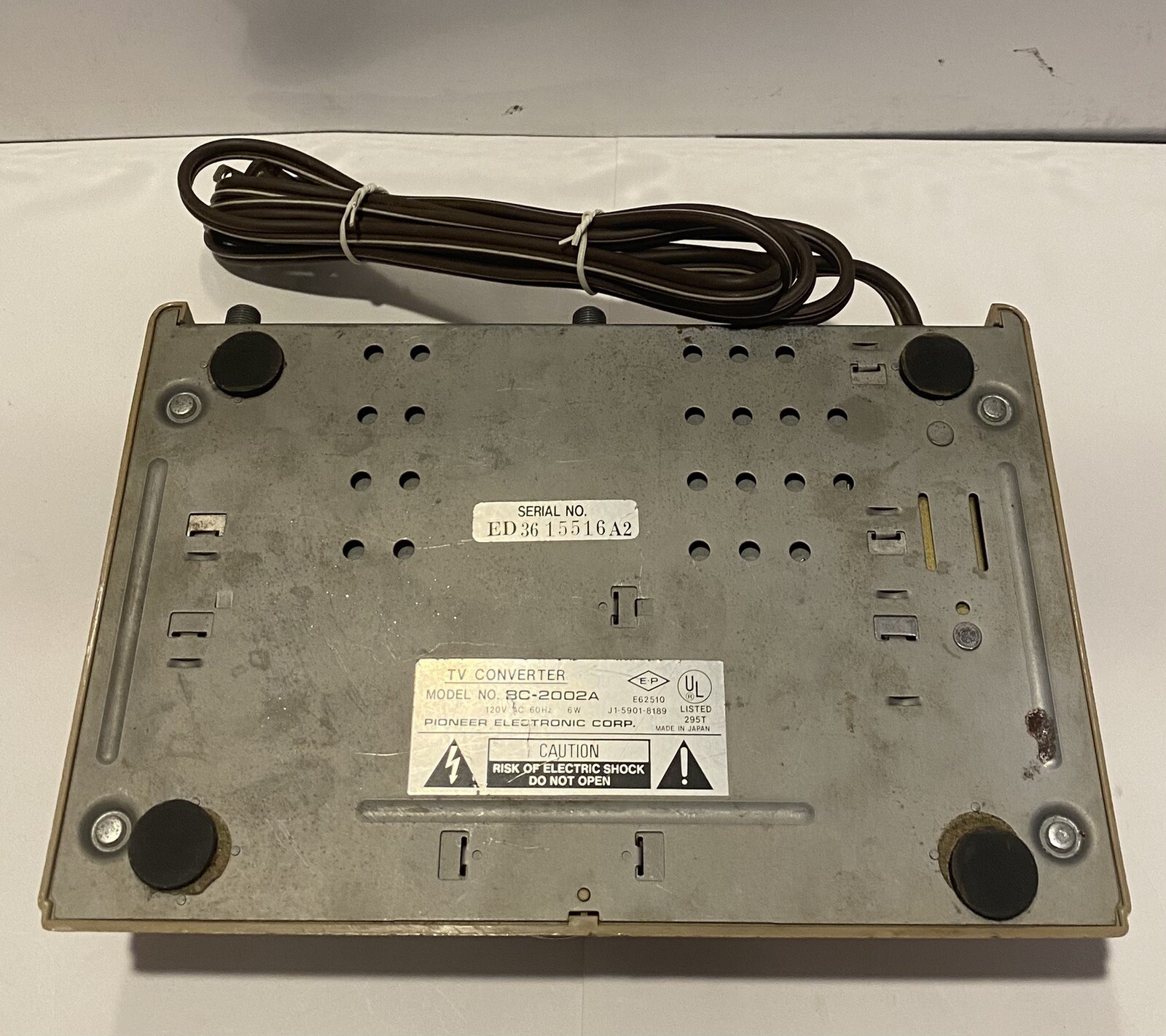 VINTAGE Pioneer Model BC-2002A Cable TV Converter Box Japan 6W TESTED ...