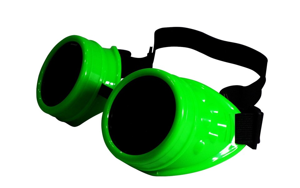 Cyber Goggles Steampunk Welding Goth Cosplay Vintage Goggles - Rustic ...