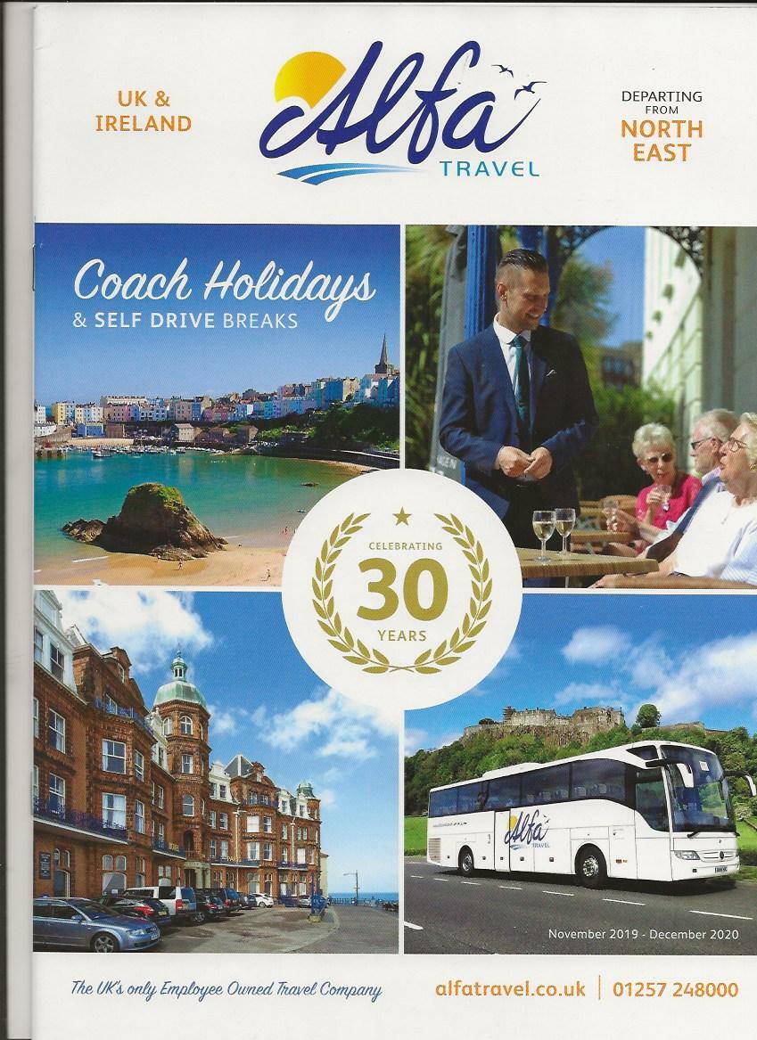 Alfa coach Holidays Bowburn North East edition 2019-20 Devon Cornwall ...
