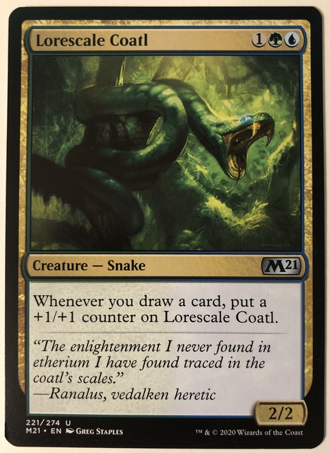 MTG Lorescale Coatl Core Set 2021 221/274 Regular Uncommon for sale ...