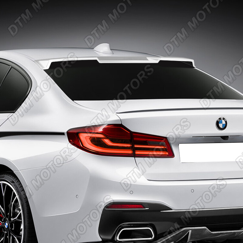 For 17-23 BMW 530i 540i G30 F90 M5 Sedan Pearl White Rear Roof Spoiler ...