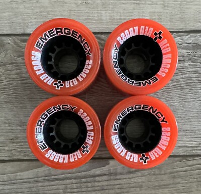 NOS Black Label Red Kross Emergecy Skateboard Wheels Lucero Grosso ...