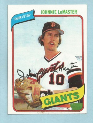 1980 Topps Baseball Johnnie LeMaster #434 San Francisco Giants NM/MT ...