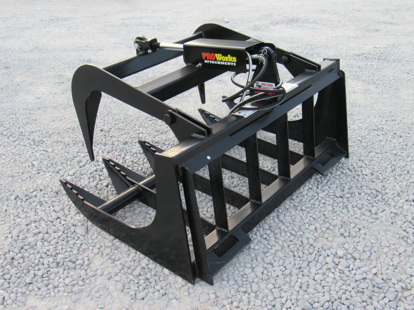 48" Root Rake Grapple Bucket Attachment Skid Steer Tractor Loader Quick ...