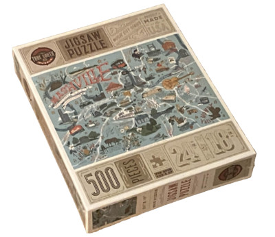 *NEW* True South Puzzle Nashville Tennessee 500 Piece Music City 24"x18 ...