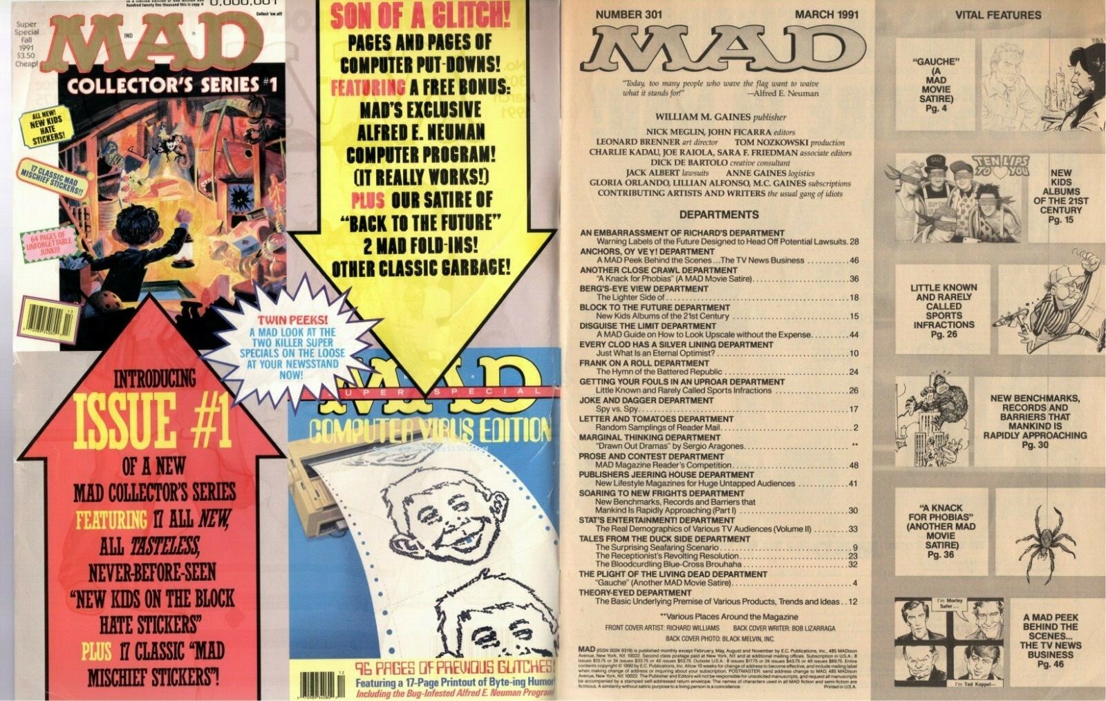 1991 (March) Mad Magazine #301, New Kids on the Block ~ Good | eBay